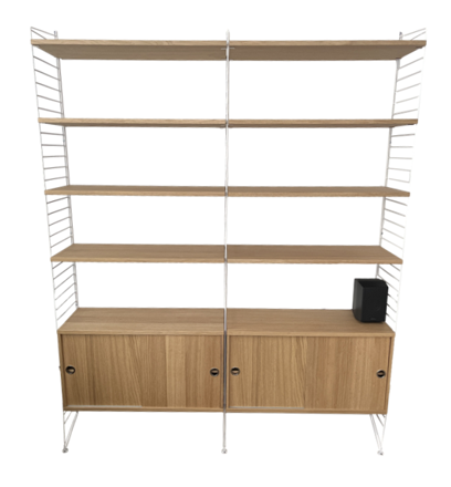 Pre-owned & Refurbished STRING SHELVING - Oak Shelving Unit | Collecte