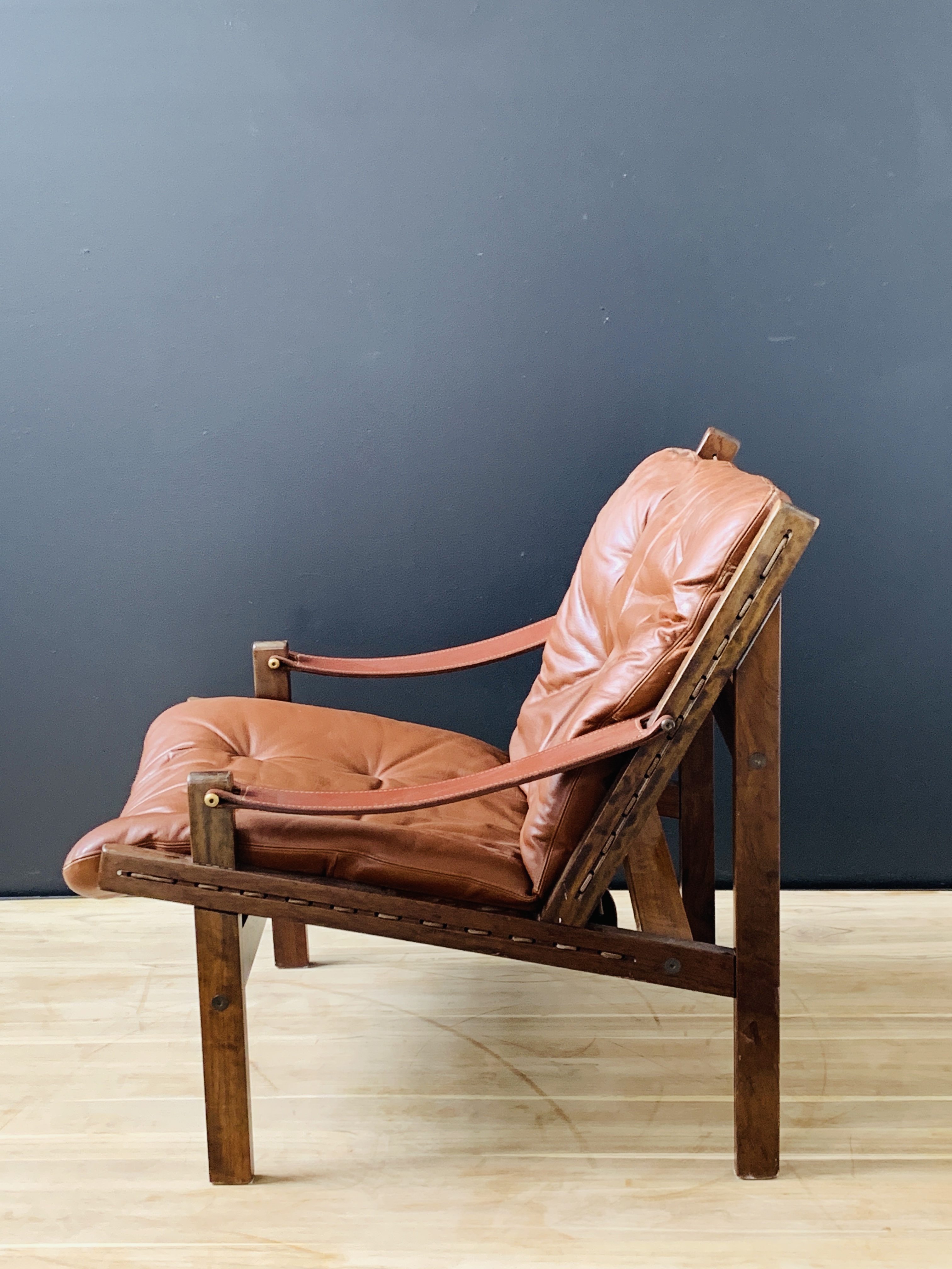 Pre-owned & Refurbished BRUKSBO - Leather Hunter Chair Norwegian 1960s ...
