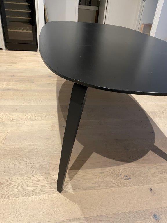 Pre-owned & Refurbished GUBI - Elliptical Dining Table in Black Stained ...