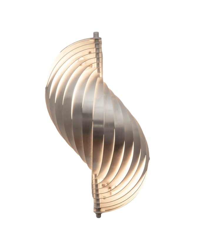 Pre-owned & Refurbished HENRI MATHIEU - Spiral Brushed Aluminium Wall ...